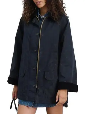 ALEX MILL Madison Waxed Cotton Jacket - Navy