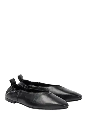 A.emery Brie Leather Ballet Flats - Black