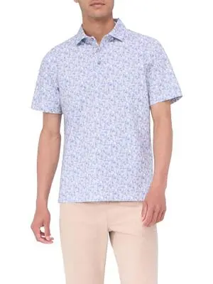 Bugatchi Victor Ooohcotton® Abstract Print Polo - Lilac