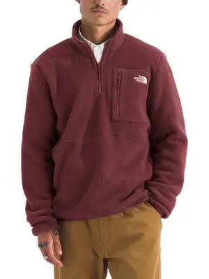 The North Face Yumiori Half Zip Recycled Fleece Pullover - Sumac
