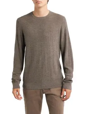 Robert Barakett Watertown Merino Wool Crewneck Sweater - Taupe