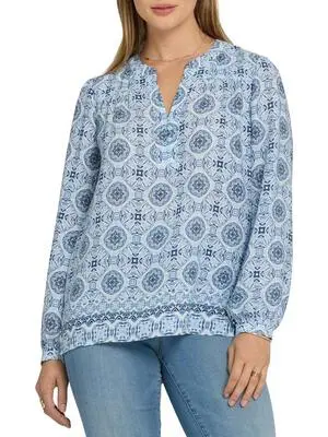 NYDJ NYDJ Trinity Tunic Top Azure Sky