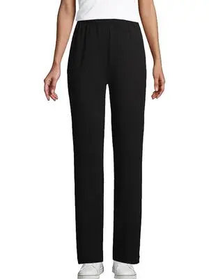 LANDS' END Sport Knit High Rise Pants - Black