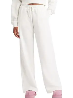 Bp. Wide Leg Fleece Sweatpants - Ivory
