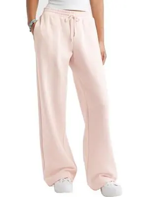Bp. Wide Leg Fleece Sweatpants Pink Primrose