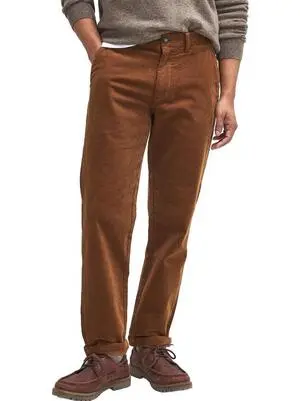 Barbour Corduroy Tailored Fit Trousers - Dark Honey