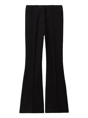 REISS Gabi Flared-leg Trousers - Black