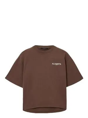 ALLSAINTS Guardian Graphic-print Relaxed-fit Cotton T-shirt - Bitter Brown