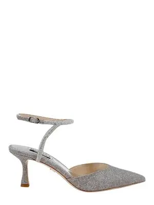 Badgley Mischka Autumn Silk Pumps - Antique Silver