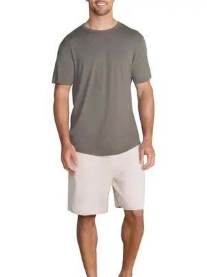 Barefoot Dreams Apos;s Malibu Collection Cotton Modal Crewneck T-shirt - Gray