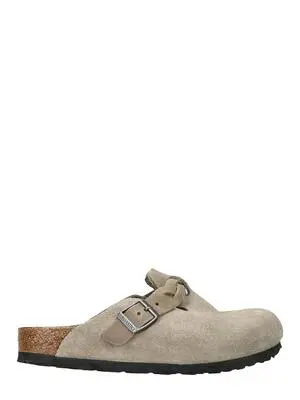 BIRKENSTOCK Leather Boston Clogs - Brown