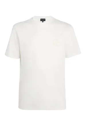 Giorgio Armani Cotton Interlock Logo T-shirt - White