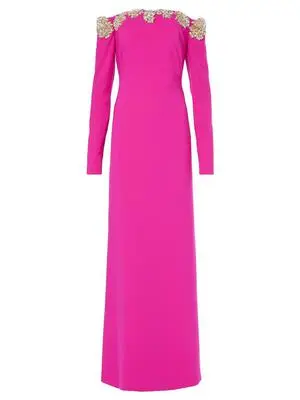 Costarellos Meline Embellished Gown - Pink