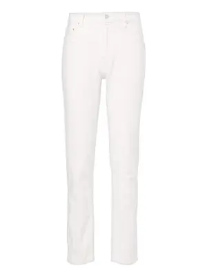 TOTEME Low-rise Straight Jeans - White