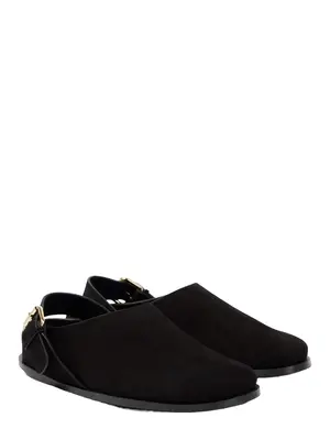 A.emery Louis Suede Clogs Black