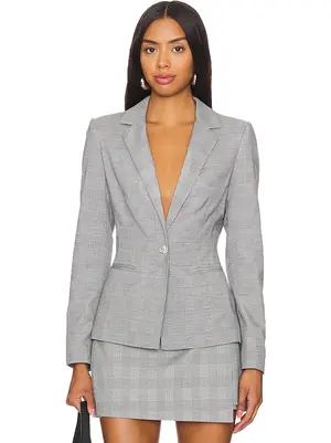Amanda Uprichard Mercer Blazer - Business Plaid