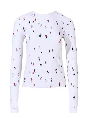 Perfect Moment Pm X Dede Johnston Compression Top - Dede-ski-print