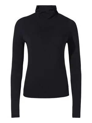 Perfect Moment Seamless Hooded Base Layer Top - Black