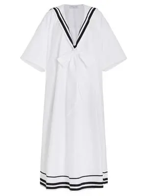 Françoise Exclusive Coco Cotton Sailor Dress - White