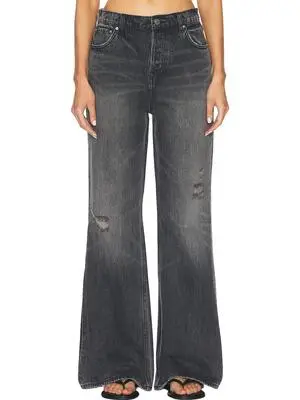 GRLFRND Jade Low Rise Flare Jeans - Phantom