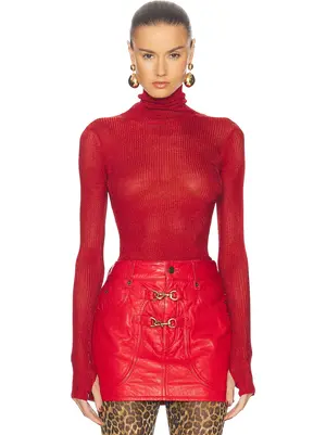 Isabel Marant Étoile Isabel Marant Jaelis Metallic Top Red