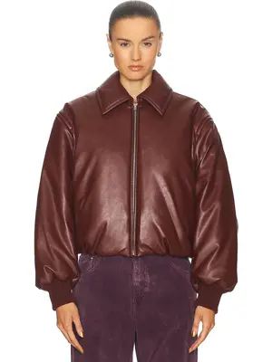 Acne Studios Onnea Jacket Dark Burgundy