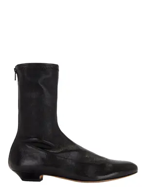 Khaite Apollo Flat Boots - Black