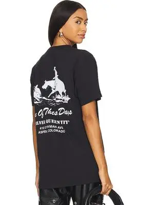 ONE OF THESE DAYS X Fwrd Silver Queen City Tee - Black