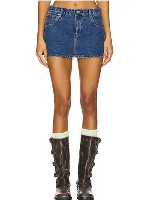 Abrand Denim 99 Denim Skirt - Blue