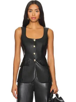Amanda Uprichard Kya Top - Black