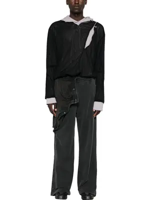 Y/project Layered Track Pants - Black