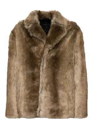 UNREAL FUR Lupin Faux Fur Jacket - Brown