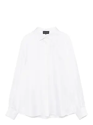 Giorgio Armani Silk Shirt - White
