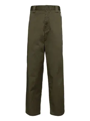 AAPE BY *A BATHING APE® Logo-patched Trousers - Green