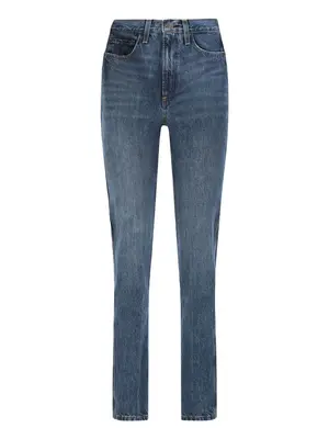 Co Name High-rise Tapered Jeans - Blue