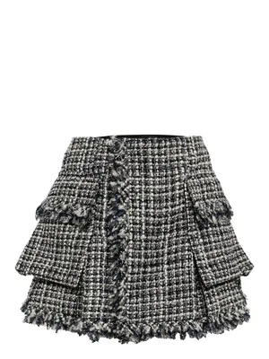 SACAI Twill Wool-Blend Skirt