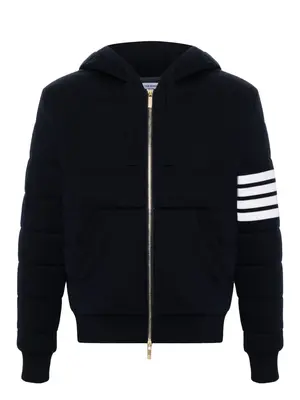 Thom Browne 4-bar Stripe Hooded Jacket - Blue