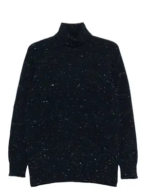 DRUMOHR Drumohr Speckle-Knit Sweater Blue
