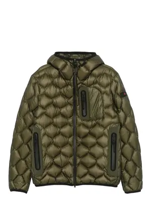 Peuterey Peuterey Geometric-Quilted Puffer Jacket Green