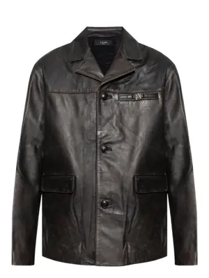 AMIRI AMIRI Single-Breasted Leather Jacket