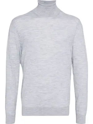 CRUCIANI Turtleneck Jumper - Grey