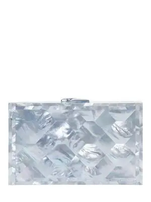 FREYA ROSE Athena Mother Of Pearl Clutch - Pale Blue