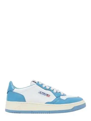AUTRY Medalist Leather Low Top Sneakers - White/niagara
