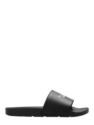 Off-White Quote Rubber Slides - Black