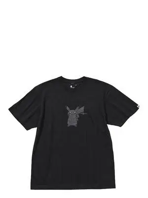 FRAGMENT X Pokemon Thunderbolt Project Pikachu Front Print Tee Shirt - Black