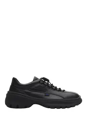 Burberry Leather Sneakers - Black/birch Brown