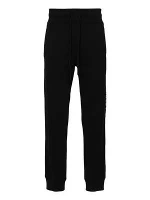 Versace Logo-trim Cotton Track Pants - Black