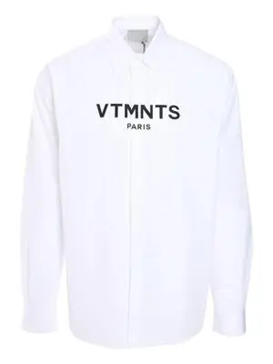 VTMNTS Logo-print Shirt - White