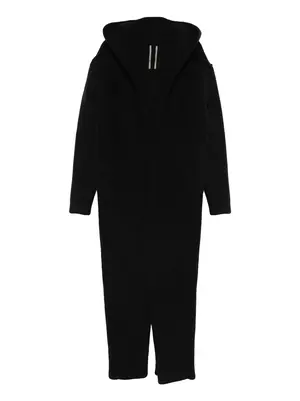 Rick Owens Robe Hooded Cardigan-coat - Black
