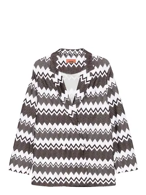 Missoni Zigzag-motif Blazer - White